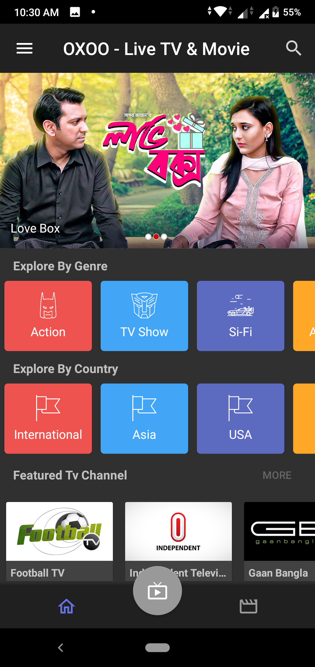 OXOO - Android Live TV & Movie Portal App with Subscription System