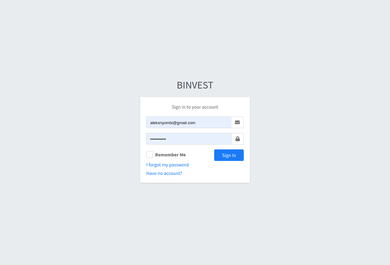 Binvest - Bitcoin Investment Platform