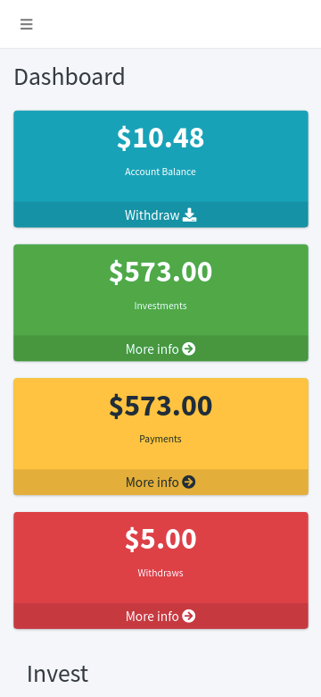 Binvest - Bitcoin Investment Platform