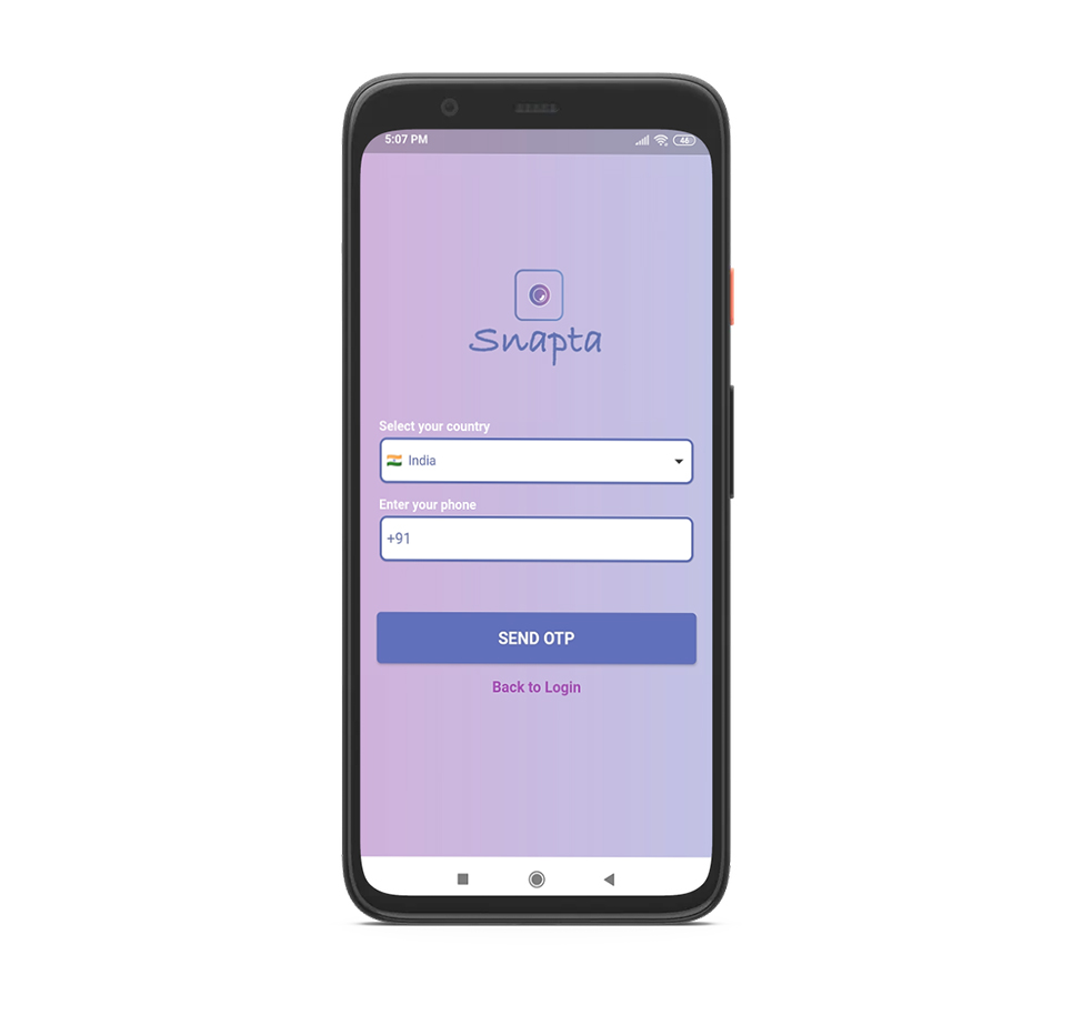 Snapta instagram clone app flutter android and iOS