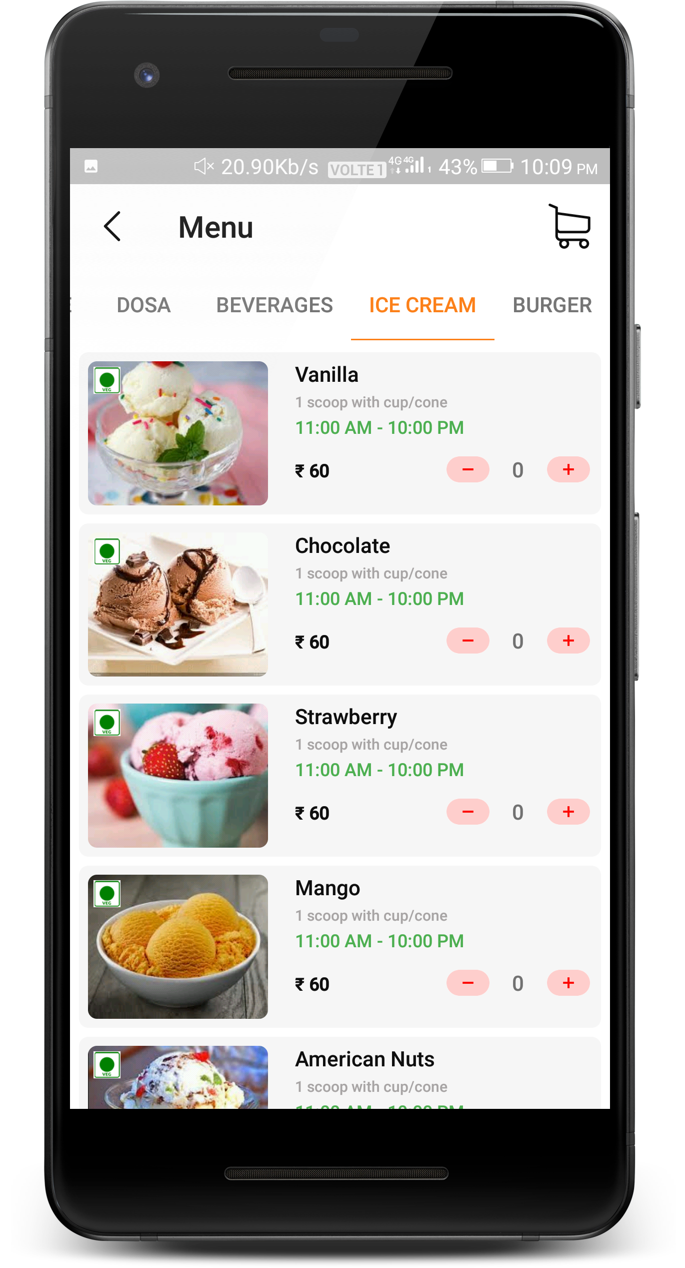 Food Cart - Online Food Delivery App