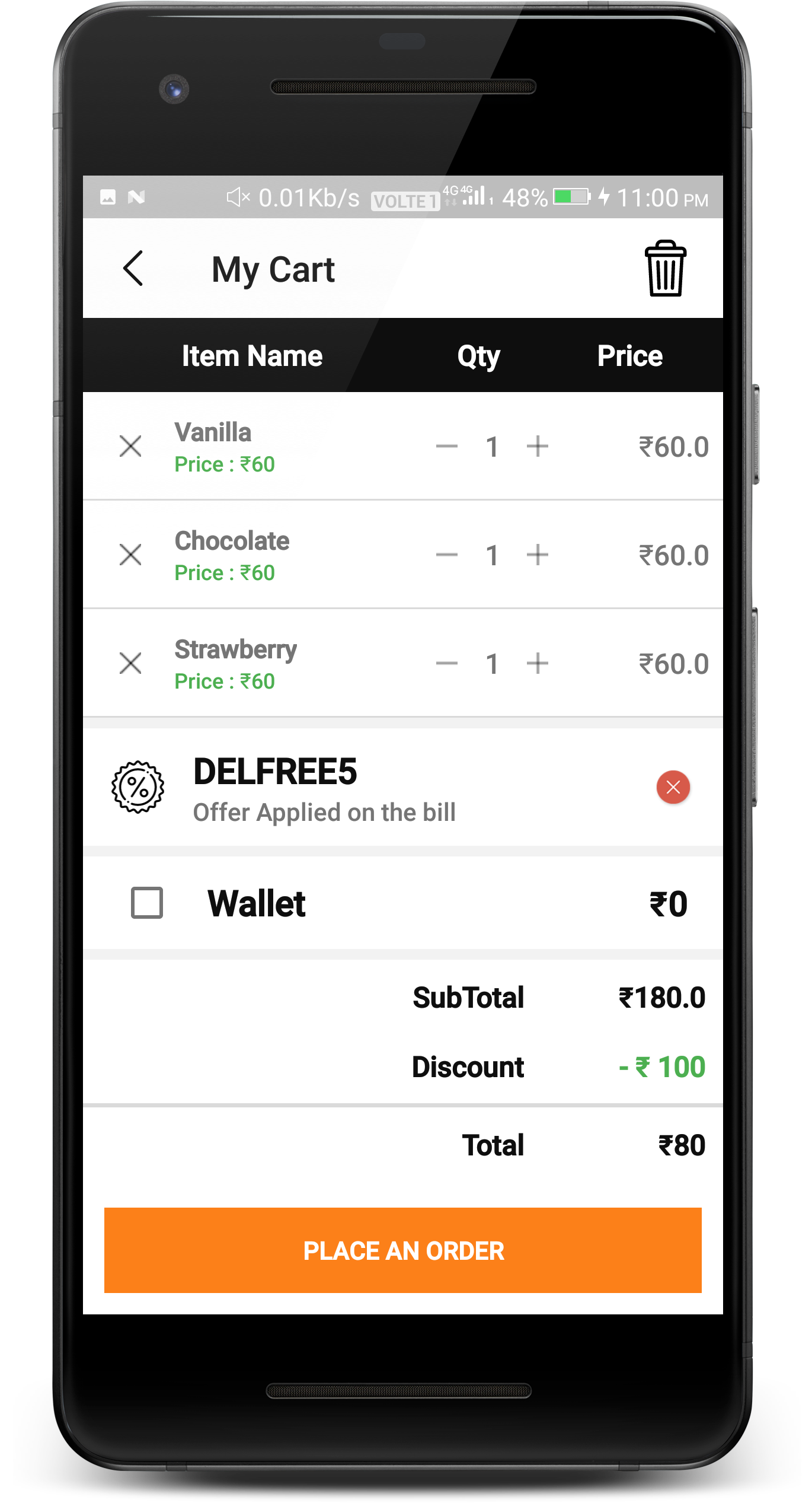 Food Cart - Online Food Delivery App