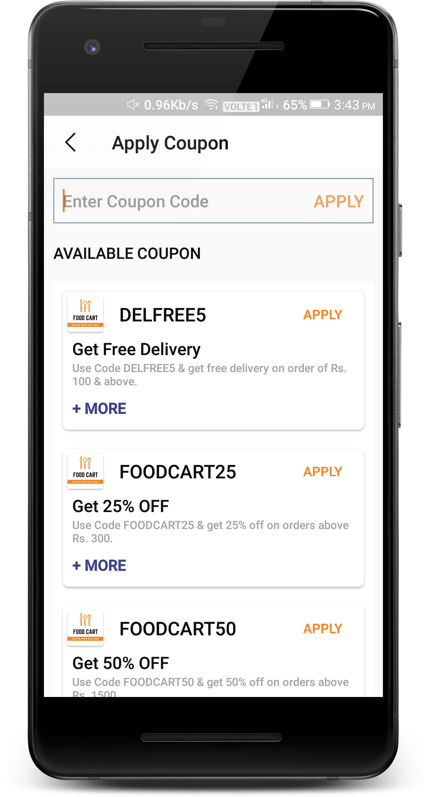 Food Cart - Online Food Delivery App