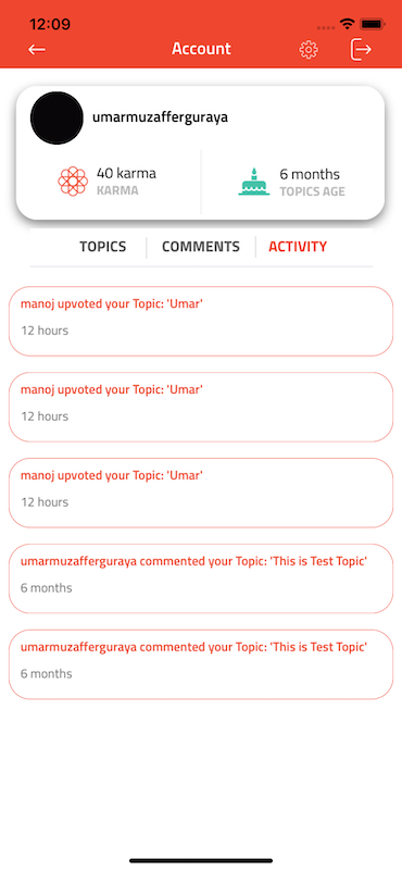 Topics | iOS Universal Social Discussion App Template (Swift) Full ...