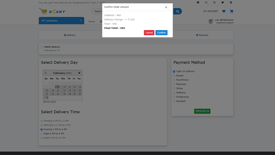 eCart Website - Ecommerce/Store Full Website